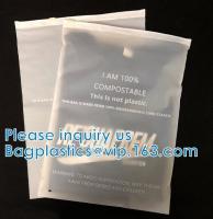 China 100% Biodegradable Shipping Bags, Zipper Compostable Zip Bag, PLA Corn Starch, Garment Apparel, Cashmere for sale