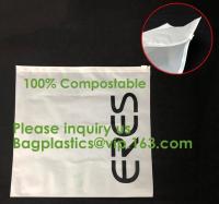 China 100% Biodegradable Shipping Bags, Zipper Compostable Zip Bag, PLA Corn Starch, Garment Apparel, Cashmere for sale