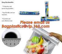China Biodegradable Food Wrap, PE PVC Cling Film, PLA Cling Wrap With Slide Cutter, Alu Foil Roll, Parchment for sale