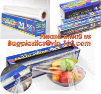 China Biodegradable Food Wrap, PE PVC Cling Film, PLA Cling Wrap With Slide Cutter, Alu Foil Roll, Parchment for sale