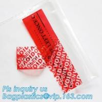 China labeling tape, Number Transfer Warranty Clothing With Series Number Void Seal Tamper Evident Security Tape for sale