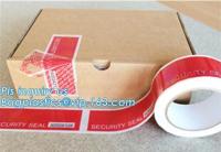 China labeling tape, Number Transfer Warranty Clothing With Series Number Void Seal Tamper Evident Security Tape for sale