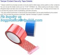 China labeling tape, Number Transfer Warranty Clothing With Series Number Void Seal Tamper Evident Security Tape for sale