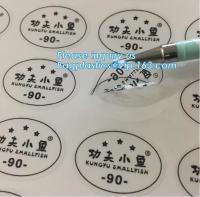 China Die Cut Foil stamping, Waterproof Vinyl PVC Custom Logo Sticker Label, matte finish, PP label, PET sticker for sale