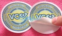 China Die Cut Foil stamping, Waterproof Vinyl PVC Custom Logo Sticker Label, matte finish, PP label, PET sticker for sale
