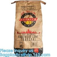China Charcoal Briquettes, BBQ Kraft Paper Charcoal Bag, Grill Packing Bag, Size 3kg 4kg 5kg 8kg 7kg 9kg 10kg 15kg for sale