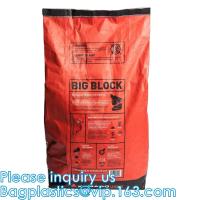 China Charcoal Briquettes, BBQ Kraft Paper Charcoal Bag, Grill Packing Bag, Size 3kg 4kg 5kg 8kg 7kg 9kg 10kg 15kg for sale