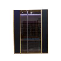 China Luxury 4 Person Low EMF Carbon Panel Heater Home Infrared Sauna with WiFi Bluetooth Control for sale