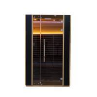 China Indoor Far Infrared Low EMF Sauna Room 4 Person Red Cedar Hemlock 6kw for sale