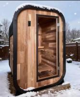 China 4-Person Red Cedar Traditional Steam Sauna Room with 6kw Electric Stove for sale