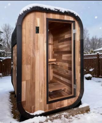 China 4-Person Red Cedar Traditional Steam Sauna Room with 6kw Electric Stove for sale