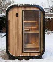 China 4-Person Red Cedar Traditional Steam Sauna Room with 6kw Electric Stove for sale