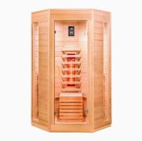 China 2 Person Hemlock Far Infrared Sauna 1800W Full Spectrum Carbon Heater Home Spa for sale