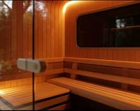 China Customizable Interior Sauna House Hemlock Cube Sauna Room for sale