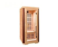 China 1 Person Hemlock Cedarwood Indoor Far Infrared Sauna 1800W WiFi Control for sale
