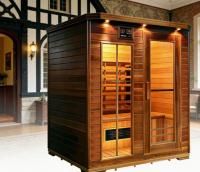 China Custom 2 Person Far Infrared Sauna Room Hemlock Wood Full Spectrum Carbon Heating 60°C for sale