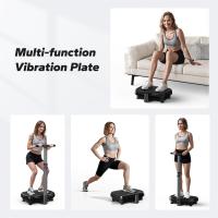 China Household Vibration Plate Exercise Machine With Handrail Vibrating Exercise Machine for sale