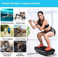 China 200W Vibration Plate Exercise Machine 120 Speeds 9 Modes for Lymphatic Drainage Weight Loss for sale