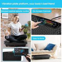 China 200W Vibration Plate Exercise Machine 120 Speeds 9 Modes for Lymphatic Drainage Weight Loss for sale