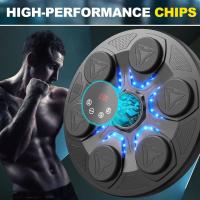 China Smart Music Boxing Machine 48x48cm LED Target 12 Modes Bluetooth Wall Mount Home Fitness for sale