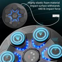 China Smart Music Boxing Machine 48x48cm LED Target 12 Modes Bluetooth Wall Mount Home Fitness for sale