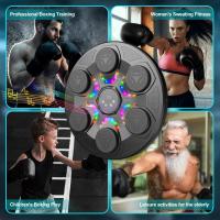 China Smart Music Boxing Machine 48x48cm LED Target 12 Modes Bluetooth Wall Mount Home Fitness for sale