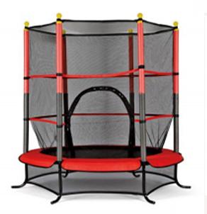 China 12FT Outdoor Trampoline with Safety Enclosure and Shock Absorbing Springs for sale