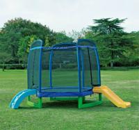 China MG 12FT Outdoor Trampoline with Safety Enclosure Net and Ladder for Backyard Family Fun for sale