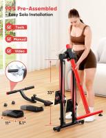 China 3-in-1 Folding Stair Stepper Climber Machine with 3-Level Adjustable Resistance for Home Gym Cardio Workout for sale