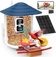 China Window Mounted Acrylic Visible Bird Feeder With Type C Interface And Way Audio Support for sale