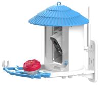 China Window Mounted Acrylic Visible Bird Feeder With Type C Interface And Way Audio Support for sale