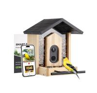 China 1.5L Smart Bird Feeder with 5MP Camera and Squirrel Repellent for sale