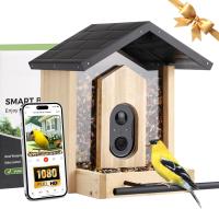 China 1.5L Smart Bird Feeder with 5MP Camera and Squirrel Repellent for sale