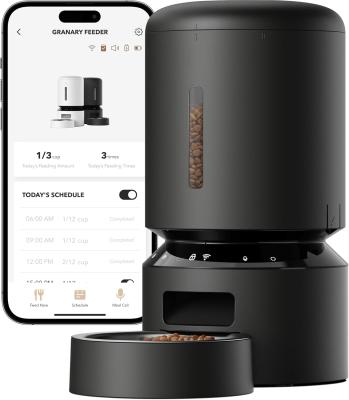 China WiFi Timed Feeding Smart Pet Food Dispenser Automatic Cat Dog Feeder 2K Camera 4L for sale