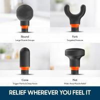 China Rechargeable Percussion Massage Gun 12mm 3200RPM Deep Tissue Muscle Massager for sale