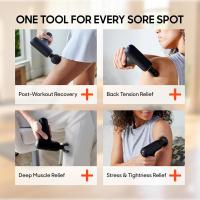 China Rechargeable Percussion Massage Gun 12mm 3200RPM Deep Tissue Muscle Massager for sale