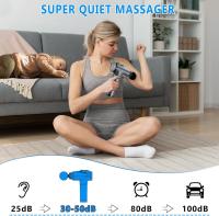 China Silent Percussion Massage Gun 12mm Deep Tissue 3200 RPM 9 Heads for sale