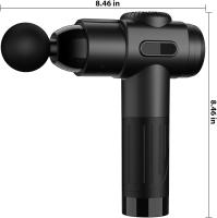 China Portable Rechargeable Massage Gun 3200 RPM 12mm Deep Tissue Percussion Massager with 10 Heads for sale