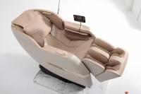 China Smart Massage Chair with Graphene Heat Therapy 5 Year PU Leather Bluetooth Wheeled for sale