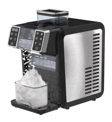 China 2 in 1 Home Ice Making Machine 25kg 24h Stainless Steel Ice Cube and Smoothie Maker for sale