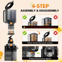 China Cold Press Slow Masticating Juicer Machine 150W Home Juice Extractor Preserve Vitamins for sale
