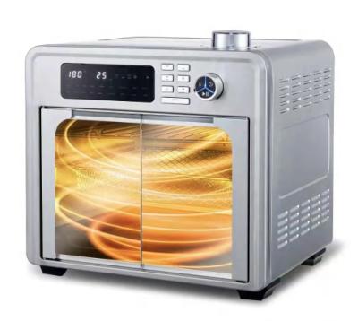 China 28L Double Door Air Fryer Oven 1700W Stainless Steel Transparent View for sale