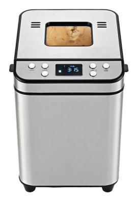 China Stainless Steel Bread Maker 700W DC Motor 25 Preset Menus 3 Crust Options 900g Capacity for sale