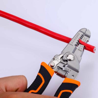 China Multi Gauge Insulated Lineman Pliers Wire Stripper Cutter Crimper 8 Inch Combination Pliers for sale