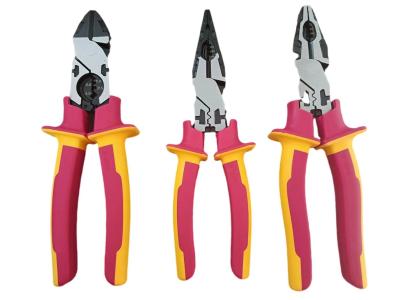 China 1000v High Dielectric VDE Combination Plier Insulated Cr-V Head ASTM F1505 Standard for sale