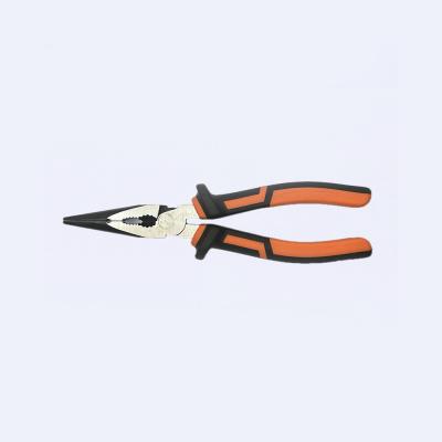 China Burnished Induction Hardened Electrical Needle Nose Pliers Cr-V 8 Inch for sale
