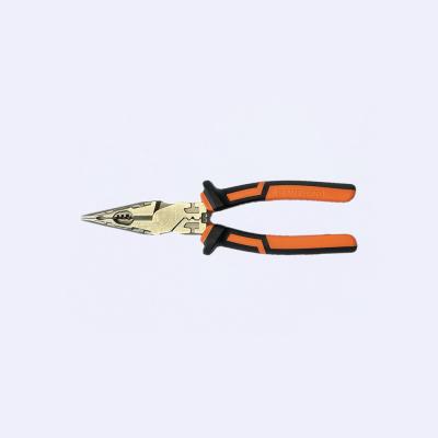 China 204mm Ergonomic Multipurpose Stainless Steel Long Nose Pliers High Leverage for sale