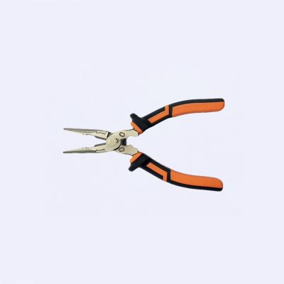 China Nickle Plated C1055 Nose Plier Tool 207mm For Electrical Gripping Cutting for sale
