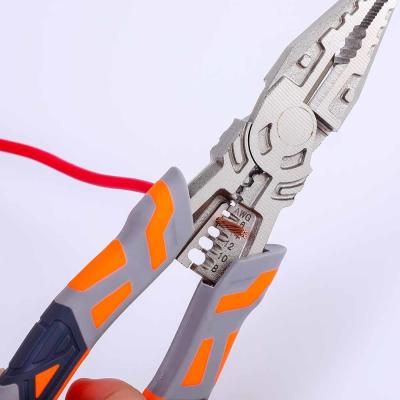 China Nickle Fe Stainless Steel Diagonal Cutters Pliers 224mm Wire Stripping Tool for sale