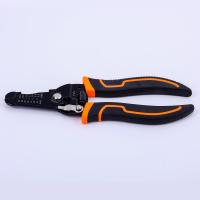 China 175mm Phosphated Scrap Cable Stripper Pliers Crimper Heavy Duty Wire Cutter 105g for sale